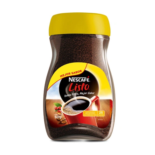 Café Instantaneo Nescafe Listo 50 g Frasco - Supermercado - Market ...