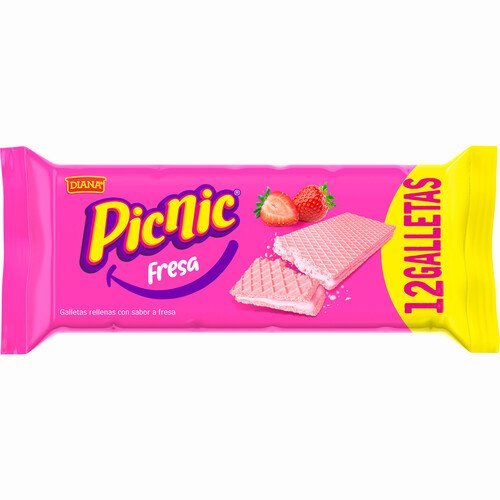 GALLETA PICNIC FRESA 12 UNIDADES 156G - Supermercado - Market place ...